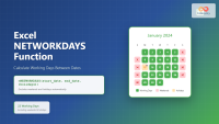 Excel NETWORKDAYS Function: Calculate Working Days Between Dates ...