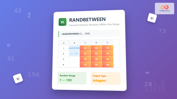 Excel RAND Function: Complete Guide to Random Number Generation in ...