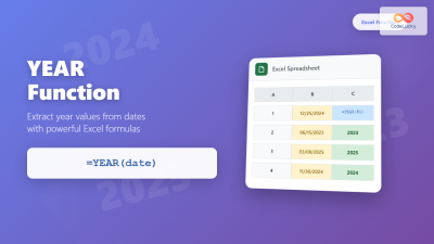 Excel YEAR Function: Complete Guide to Year Extraction Formula with ...