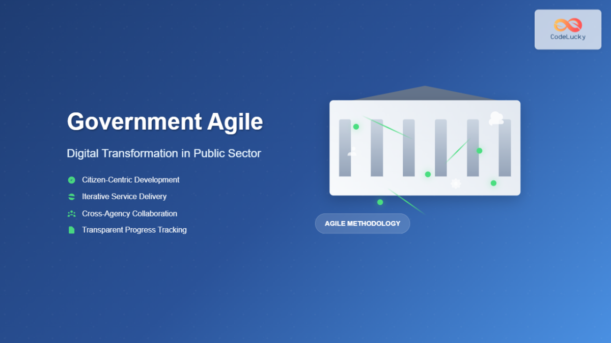 Government Agile Complete Guide To Digital Transformation In Public Sector Codelucky