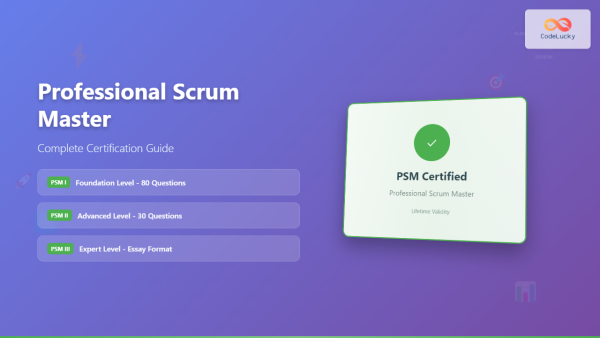 Professional Scrum Master (PSM): Complete Certification Guide for 2025 ...