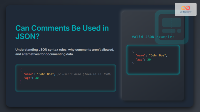 Can Comments Be Used in JSON? - Comprehensive Web Development Guide ...