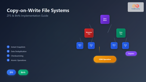 Copy On Write File System Complete Guide To Zfs And Btrfs Implementation Codelucky