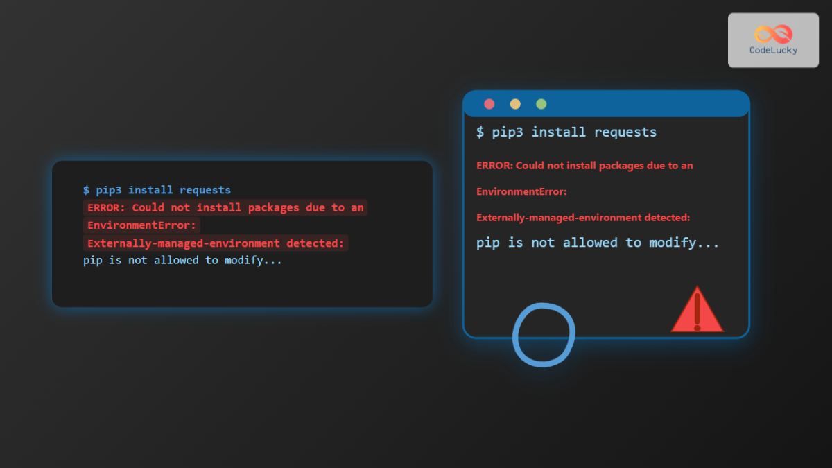 How do I solve error: externally-managed-environment every time I use pip 3? - CodeLucky