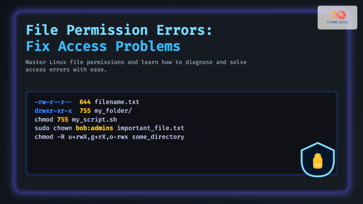 File Permission Errors: Fix Access Problems with Easy Solutions and Examples - CodeLucky