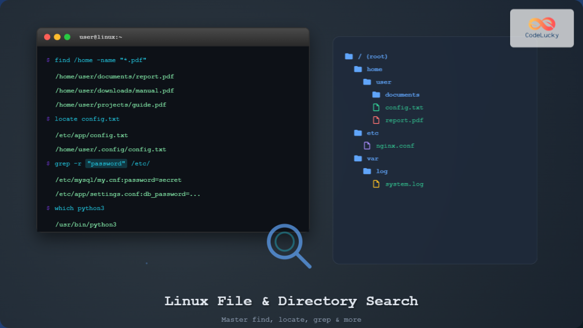 How to Find a File or Directory Anywhere in Linux: Complete Guide with Examples - CodeLucky