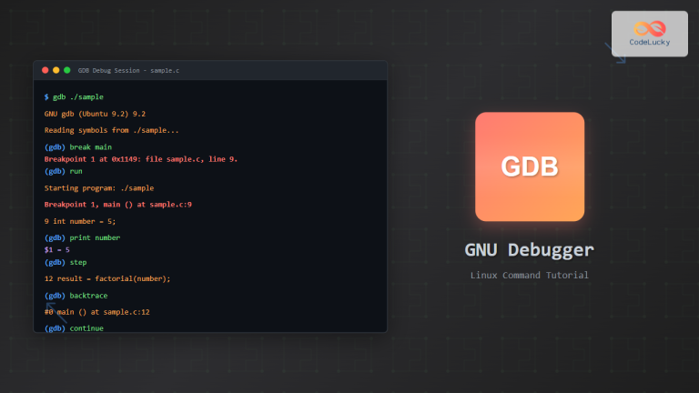 C Debugging: Using GDB for Troubleshooting - CodeLucky