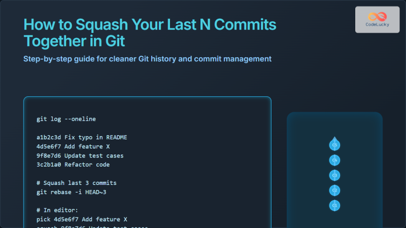 How do I squash my last N commits together? - Git Tutorial for ...