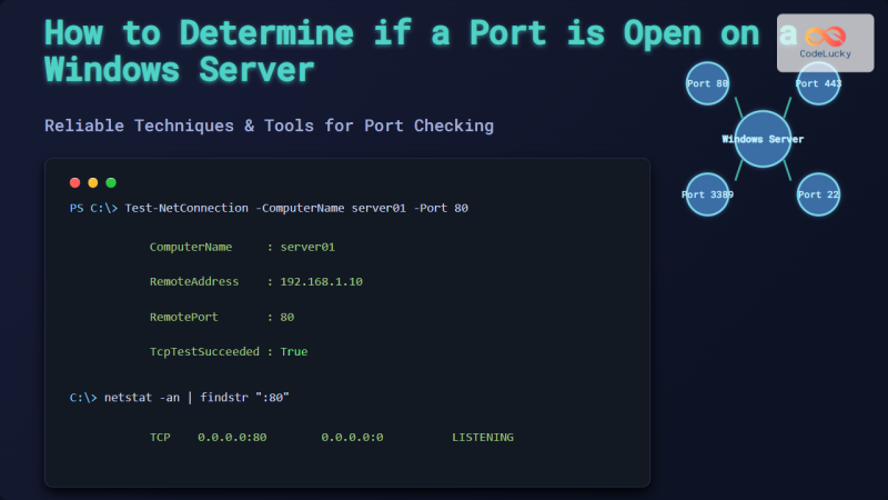 How do I Determine if a Port is Open on a Windows Server? A Complete Guide - CodeLucky