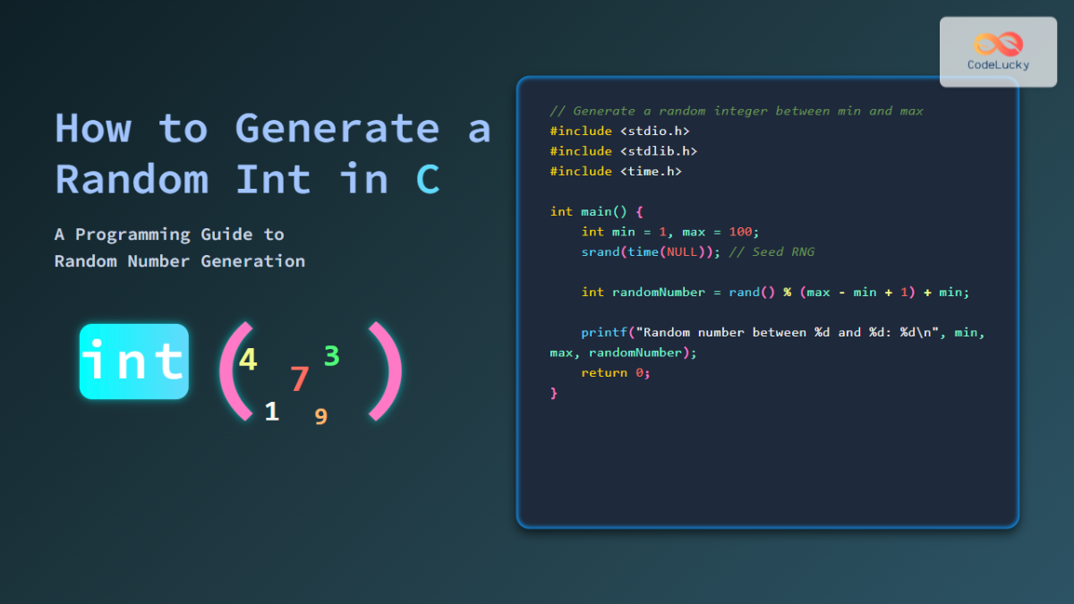 How to Generate a Random Int in C? - Programming Guide - CodeLucky
