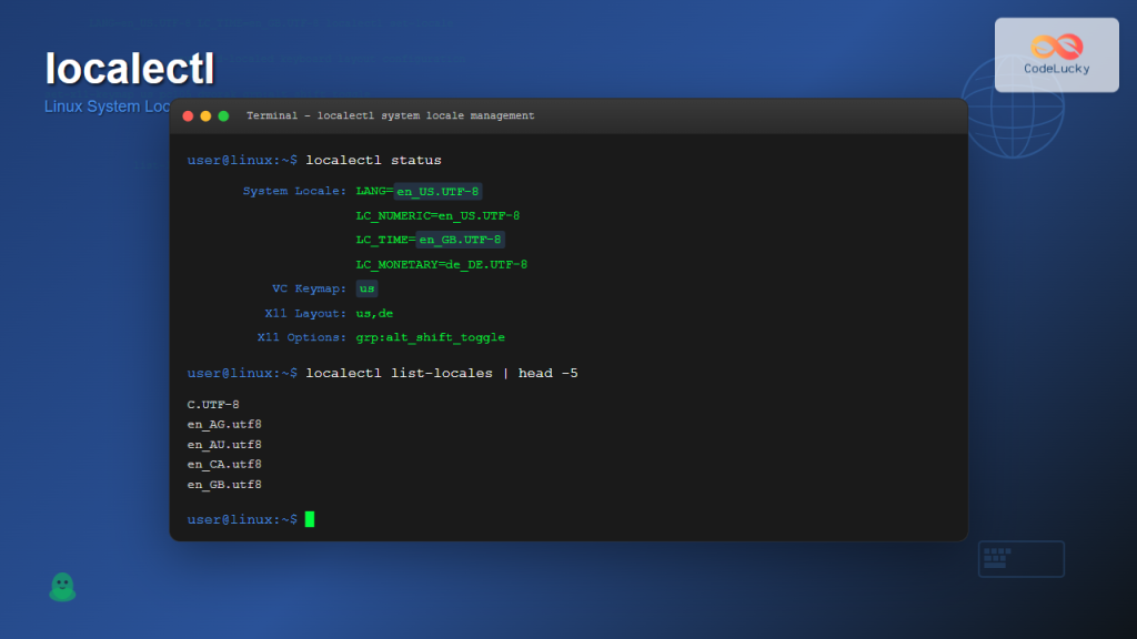 locale Command Linux: Complete Guide to Display System Locale Information - CodeLucky