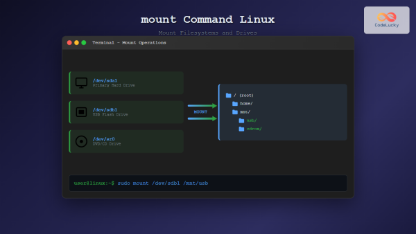 Lsblk Command Linux Complete Guide To List And Manage Block Devices Codelucky