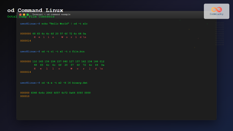 Readelf Command Linux Complete Guide To Elf File Analysis And Debugging Codelucky