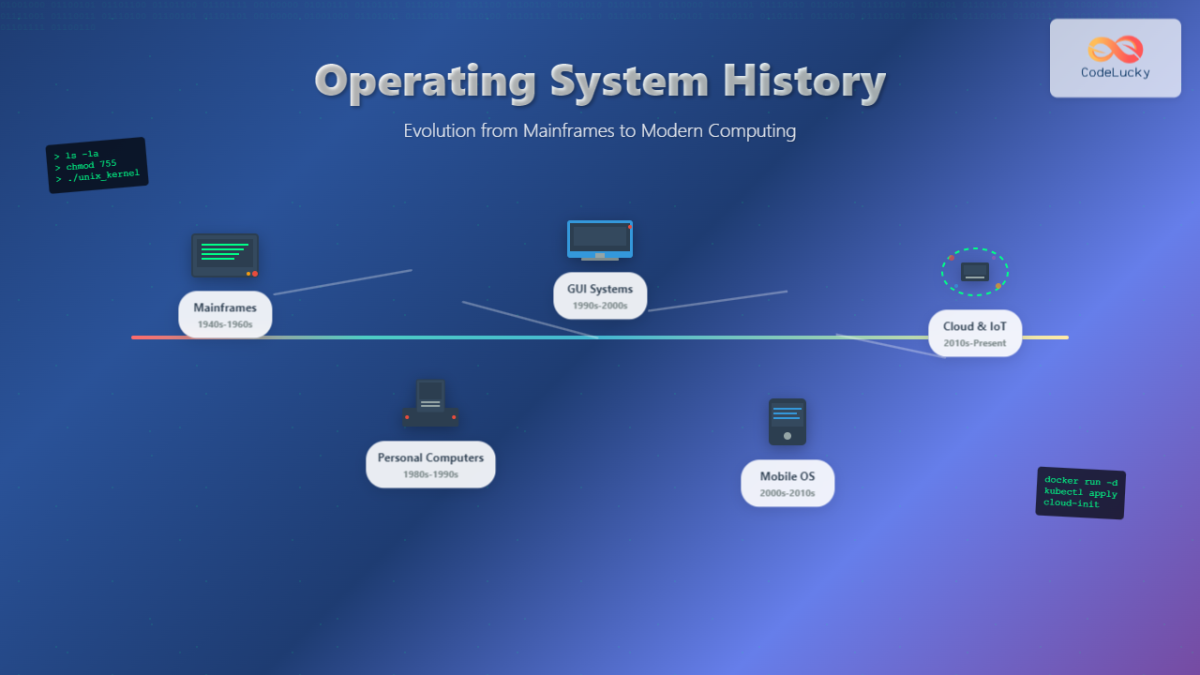 Operating System History: Evolution from Mainframes to Modern Computing ...