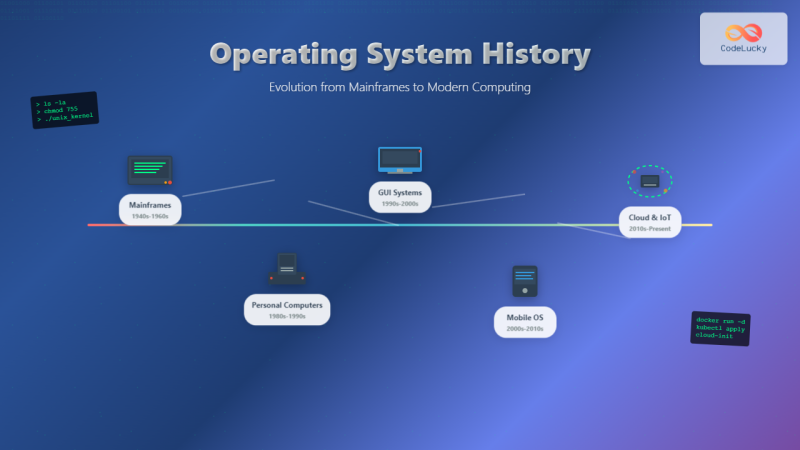 Operating System History: Evolution from Mainframes to Modern Computing ...