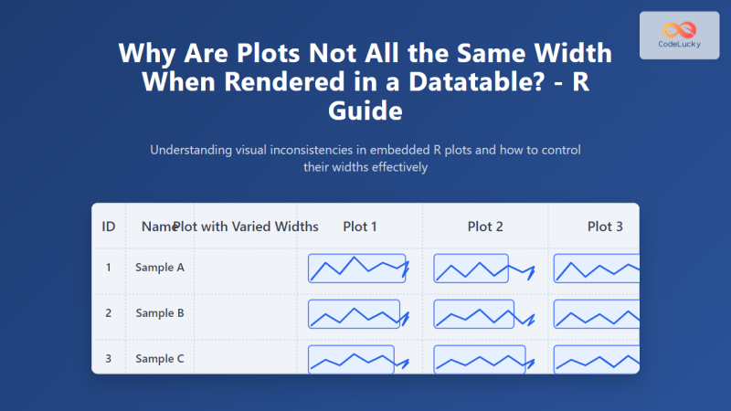 Why Are Plots Not All the Same Width When Rendered in a Datatable? - R ...