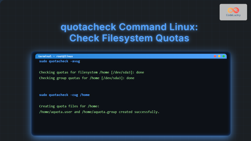 quota Command Linux: Complete Guide to Display and Manage Disk Usage ...