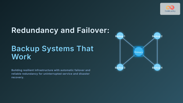 Redundancy and Failover: Backup Systems That Work for High Availability - CodeLucky