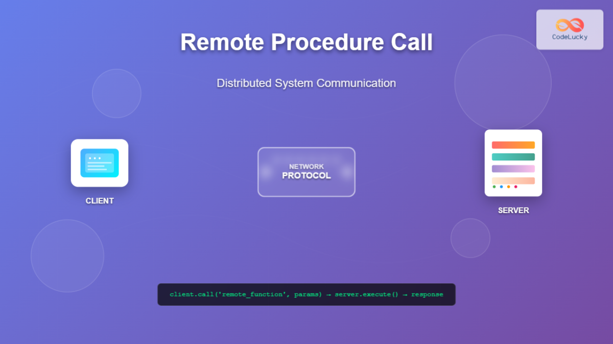 Remote Procedure Call: Complete Guide to Distributed System Communication - CodeLucky