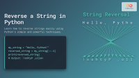 How do I Reverse a String in Python? - Programming Tutorial with ...