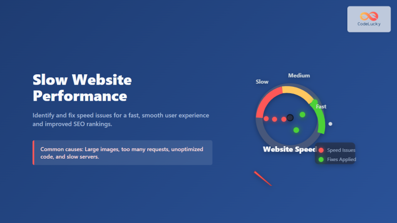 Slow Website Performance: Identify and Fix Speed Issues for Optimal UX ...