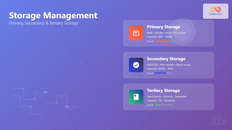 Storage Management: Complete Guide to Primary, Secondary and Tertiary ...