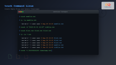 touch Command Linux: Create Empty Files and Update Timestamps Efficiently - CodeLucky