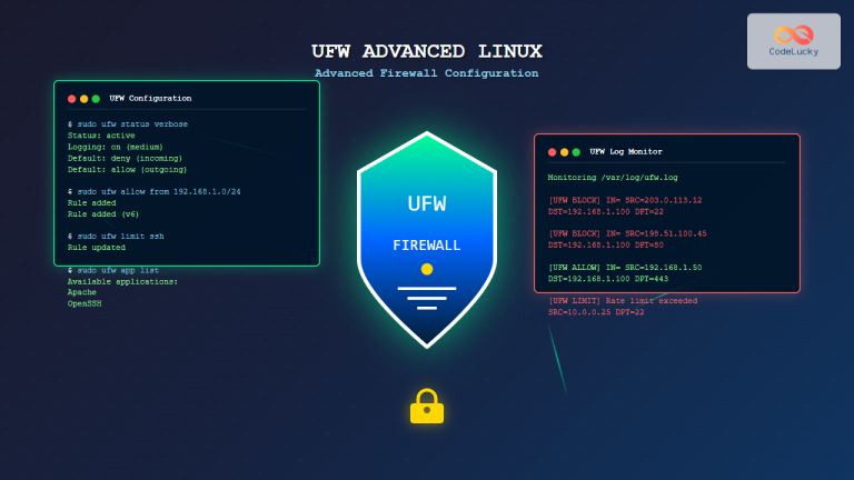 ufw Command Linux: Complete Guide to Uncomplicated Firewall Management - CodeLucky