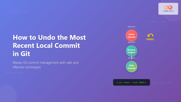 How To Undo The Most Recent Local Commit In Git Complete Guide With Examples Codelucky