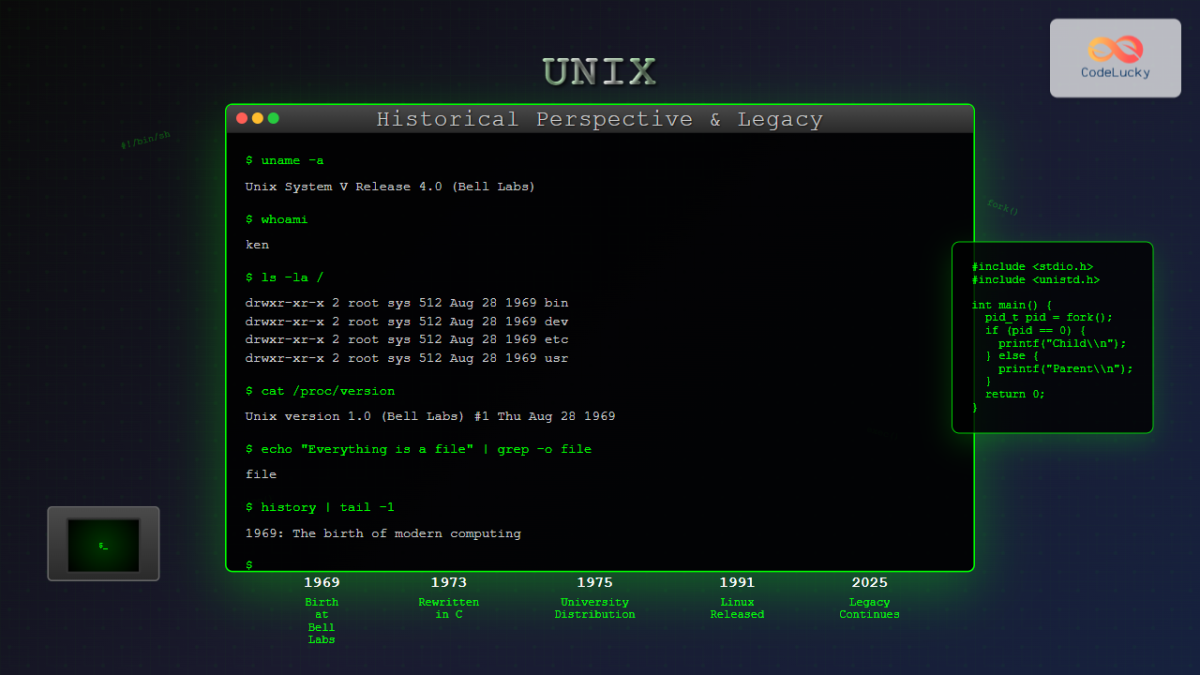 Unix Operating System: Complete Historical Journey and Lasting Legacy ...