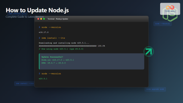 How to Update Node.js: Complete Guide to Latest Version Installation ...