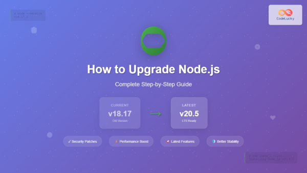 How To Upgrade Nodejs To The Latest Version Complete Step By Step Guide Codelucky