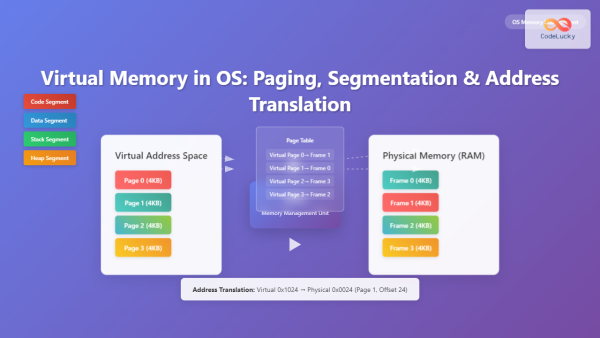 Virtual Memory in OS: Complete Guide to Paging, Segmentation and Address Translation - CodeLucky