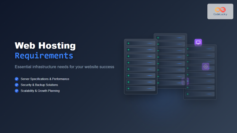 Web Hosting Requirements: Essential Infrastructure Needs for Your ...