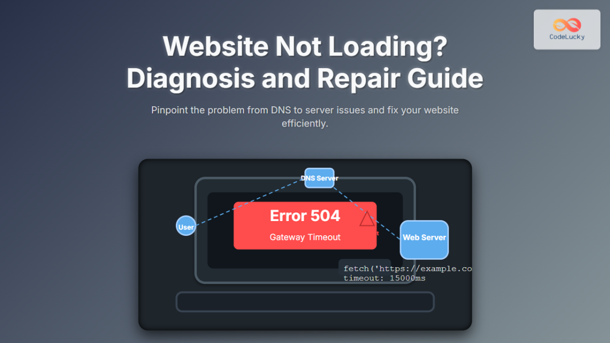 Website Not Loading: Comprehensive Diagnosis and Repair Guide - CodeLucky