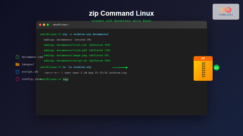 7z Command Linux: Complete Guide to 7zip Archives Management - CodeLucky
