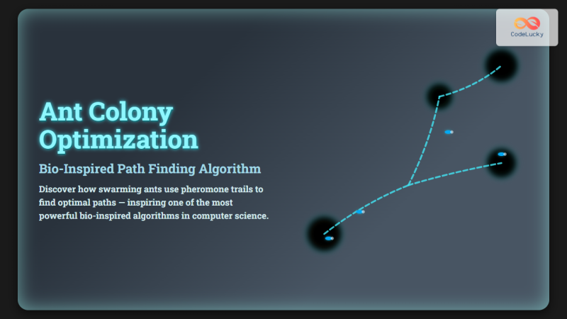 Ant Colony Optimization Bio Inspired Path Finding Algorithm Explained Codelucky