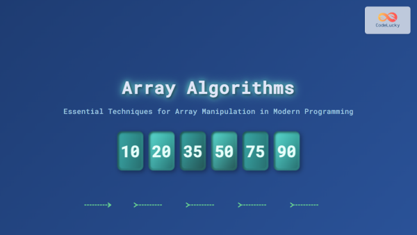 Array Algorithms Essential Techniques For Array Manipulation Codelucky