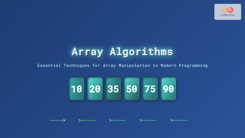 Array Algorithms: Essential Techniques for Array Manipulation - CodeLucky