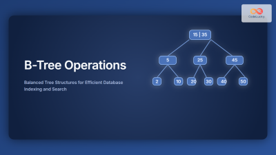 B-Tree Operations: Detailed Guide to Balanced Tree Structures in ...