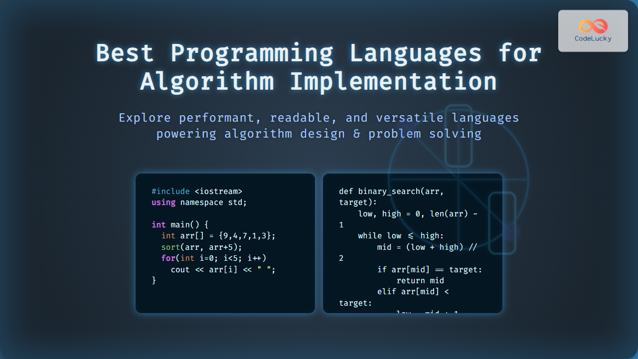 Best Programming Languages for Algorithm Implementation: A Complete Guide with Examples - CodeLucky
