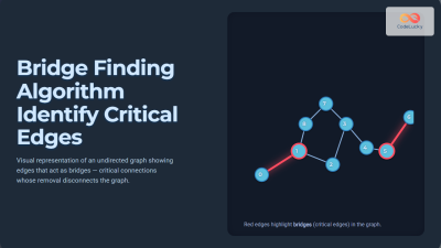 Bridge Finding Algorithm: Identify Critical Edges in Graphs - CodeLucky