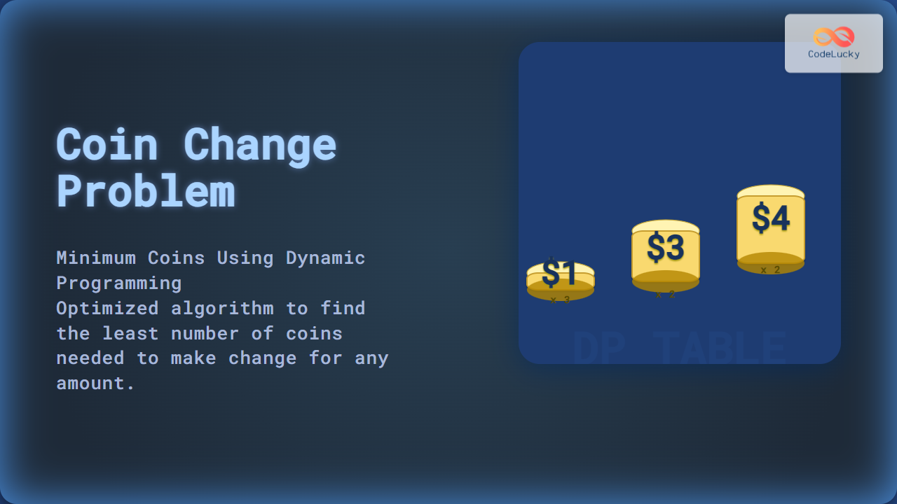 Coin Change Problem: Minimum Coins Dynamic Programming Explained with Examples - CodeLucky