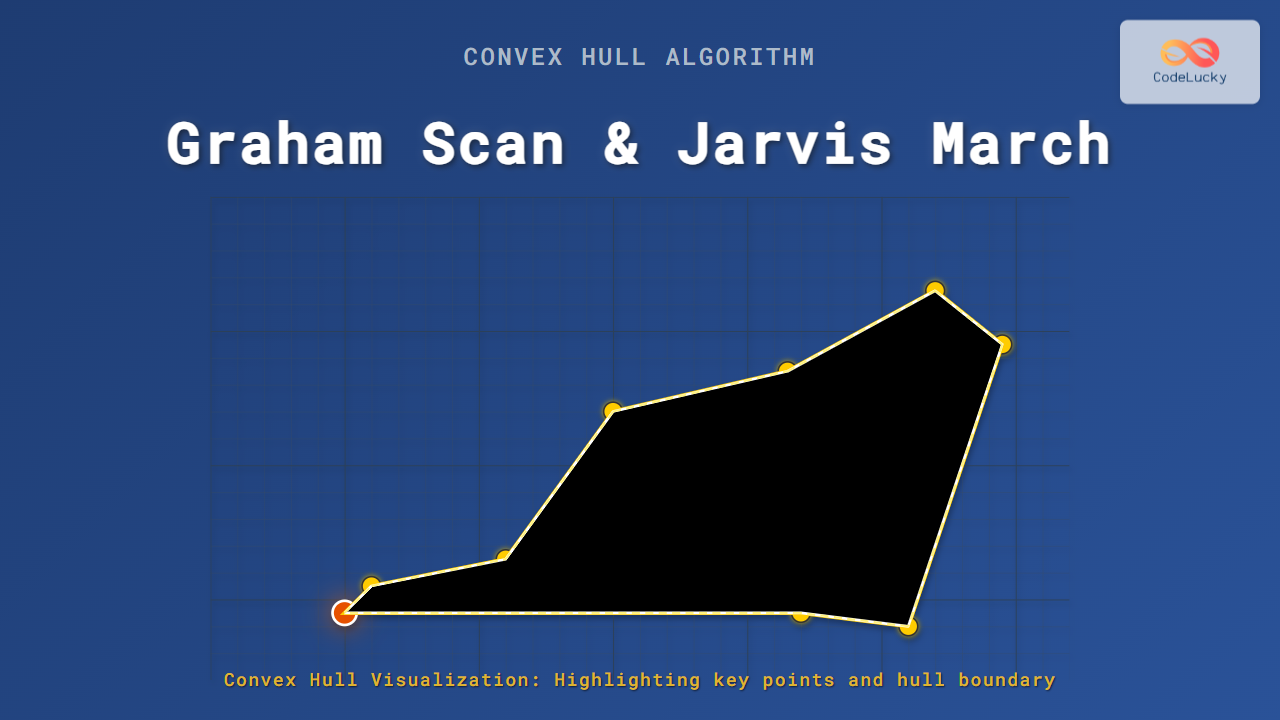 Convex Hull Algorithm: Graham Scan and Jarvis March Explained with Examples - CodeLucky