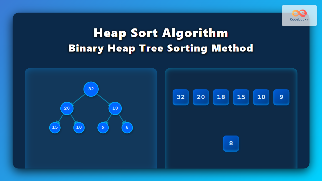 Heap Sort Algorithm: Binary Heap Tree Sorting Method Explained with Examples - CodeLucky