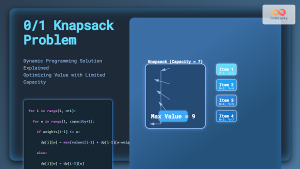 0/1 Knapsack Problem: Dynamic Programming Solution Explained with Examples - CodeLucky