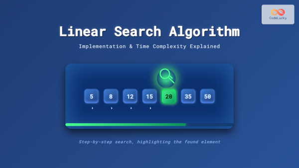 Linear Search Algorithm: Implementation and Time Complexity Explained with Examples - CodeLucky