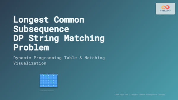 Longest Common Subsequence: DP String Matching Problem Explained with ...