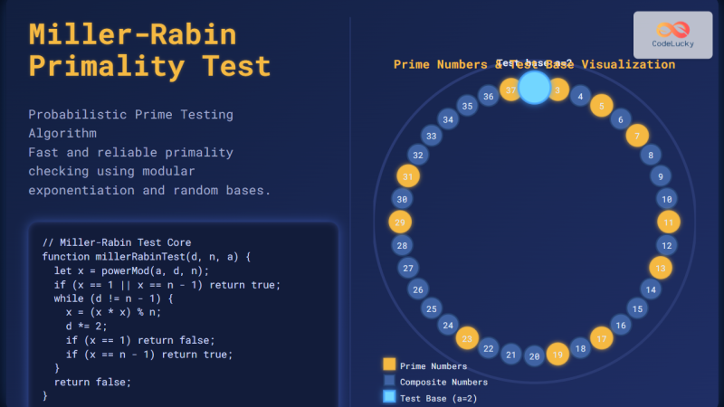 Miller-Rabin Primality Test: Probabilistic Prime Testing Explained with ...