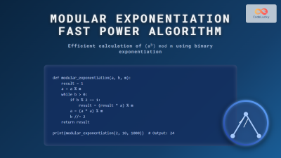 Modular Exponentiation: Fast Power Algorithm Explained with Examples - CodeLucky